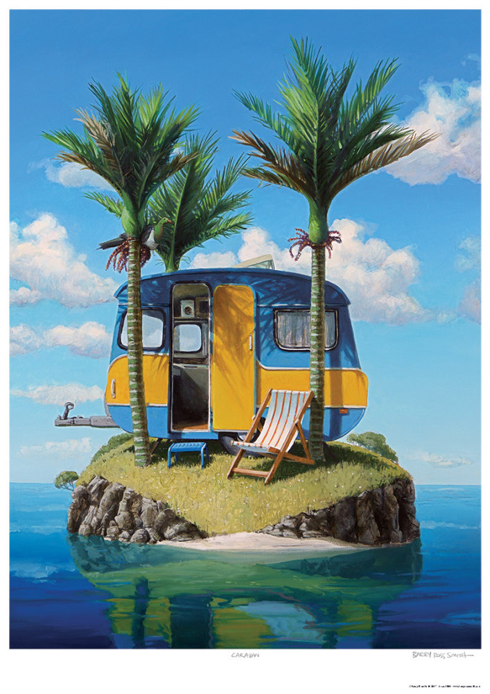 Caravan - Buy this print by NZ artist Barry Ross Smith online from NZ’s ...
