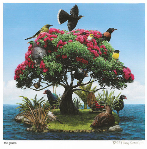 Buy the latest print by NZ artist Barry Ross Smith “The Garden” direct ...