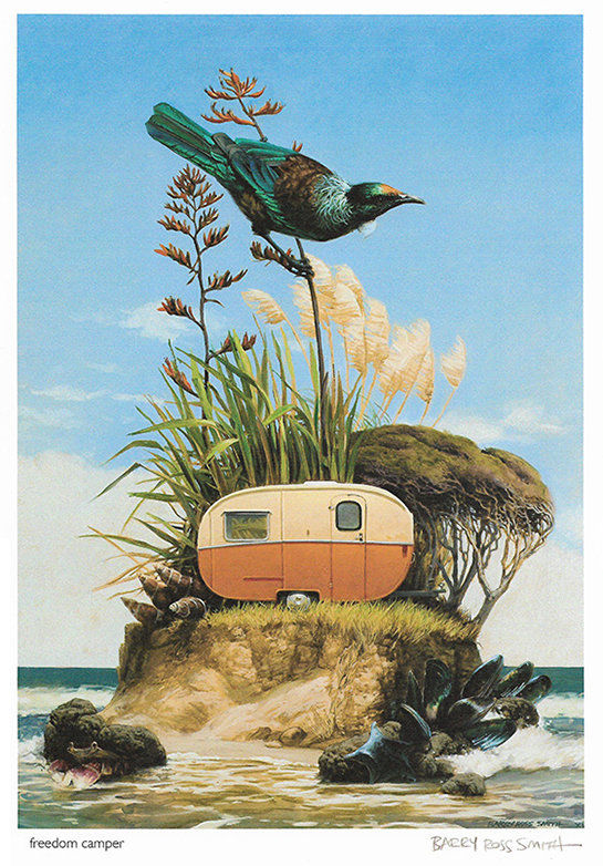Freedom Camper - Print for sale by Barry Ross Smith at New Zealand Fine ...