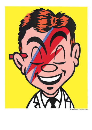 Buy A Lad Insane Mr Foursquare Bowie Poster by Dick Frizzell | NZ Fine ...