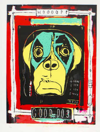 Good Dog - Screenprint by Sam Mathers for sale at New Zealand Fine Prints