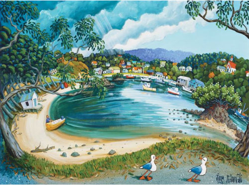 “Halfmoon Bay, Stewart Island” - Print of Oban for Sale Online by NZ ...