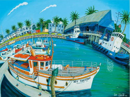 “Gisborne Harbour View” - Print for Sale Online by NZ Artist Timo Rannali