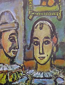 Heads of 2 Clowns by Georges Rouault: New Zealand Fine Prints