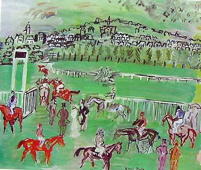 The Race Track by Raoul Dufy: New Zealand Fine Prints