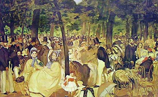 Edouard Manet Music In The Tuileries Edouard Manet Music In The