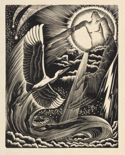 E. Mervyn Taylor Prints - Buy Te Kotuku Rerenga direct from NZ Fine Prints