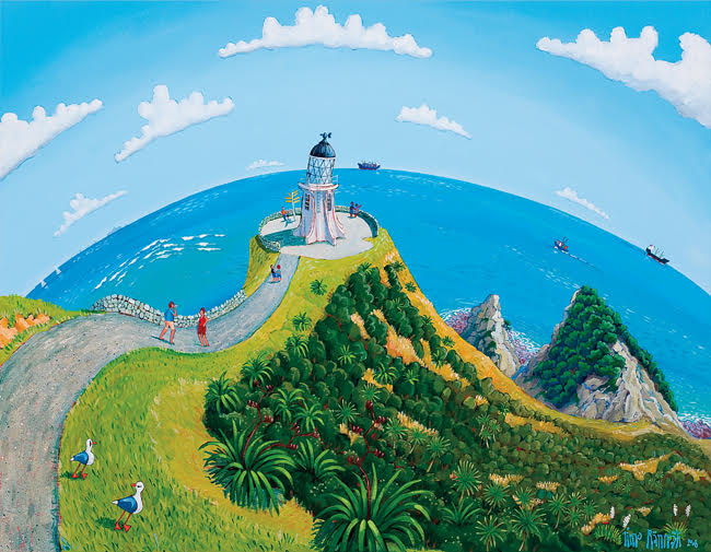 Print of Cape Reinga, NZ for sale by kiwi artist Timo Rannali