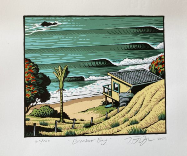 Breaker Bay by Tony Ogle - Buy Tony’s prints direct from NZ’s fine art ...