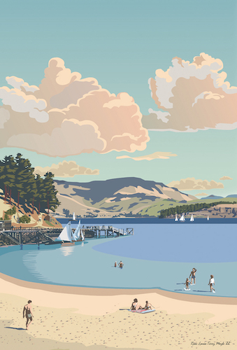 Corsair Bay, Lyttelton Harbour by Terry Moyle & Rosie Louise - Buy ...