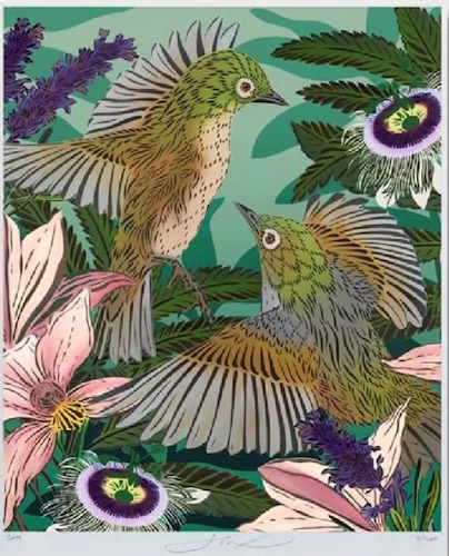 Flox Prints for Sale | Signed Limited Edition “Winged Waxeyes”