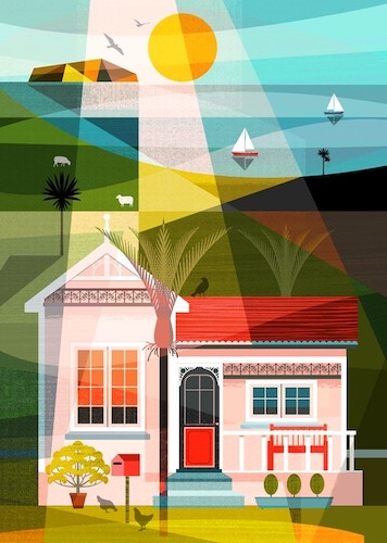 NZ Villa in the Country | Ellen Giggenbach prints for sale at NZ’s art ...
