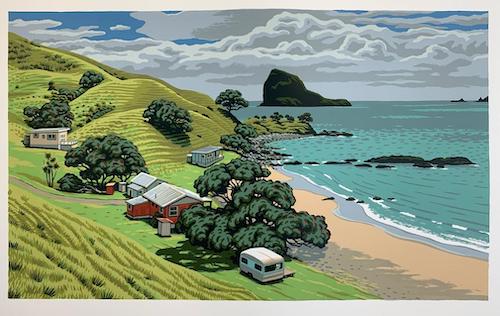 Motukahakaha/Paradise Bay | Buy Tony Ogle Limited Edition Prints