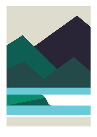 Kaikoura New Zealand - Art print for sale by NZ artist Greg Straight