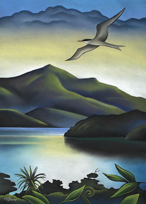 A Good Tern, Akaroa - Print for sale by NZ artist Mike Glover