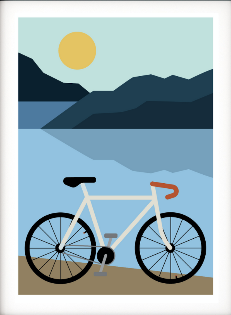 Lakeside - Print for sale by NZ artist Greg Straight