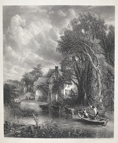Antique John Constable Print | The Valley Farm
