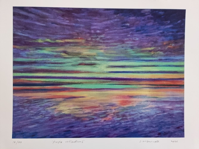 Purple Reflections by Sean McDonnell: New Zealand Fine Prints