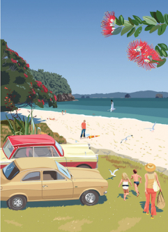 Scorching Bay with Inter-Island Ferry by Terry Moyle & Rosie Louise ...