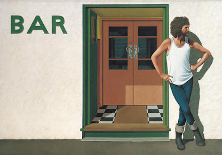 Sam Hunt at the Portobello Pub by Robin White: New Zealand Fine Prints