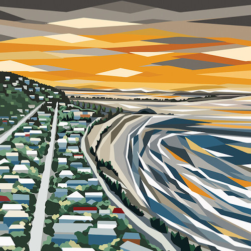 Scarborough, Christchurch by Ira Mitchell: New Zealand Fine Prints