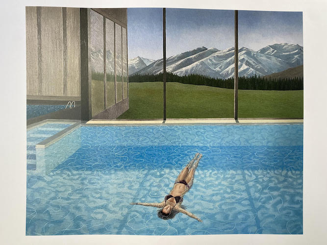 Wanaka Pool by Justin Summerton: New Zealand Fine Prints
