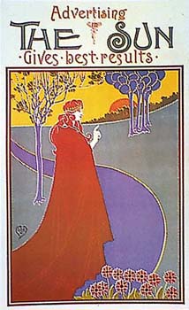 Art Nouveau Print “The Sun” by Louis Rhead