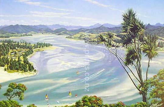 Prints of Pauanui Beach & Tairua Harbour by Peter Morath | NZ Wall Art ...