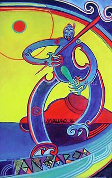 Buy Prints of Tangaroa, the Maori god of the sea by NZ artist Rob McGregor