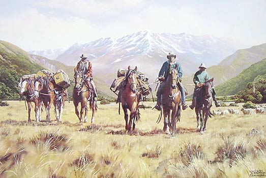 Alpine Muster No 1 by Jeanette Blackburn: New Zealand Fine Prints