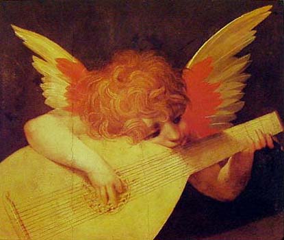 Print for sale of Putto Musicante (Musical Angel) by Rosso Fiorentino