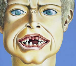 Print of Michael Smither portrait painting "Joseph Snarling"