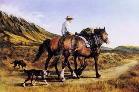 The Road Home Arthur's Pass by Julie Greig: New Zealand Fine Prints