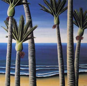 Nikau Palms by Diana Adams: New Zealand Fine Prints