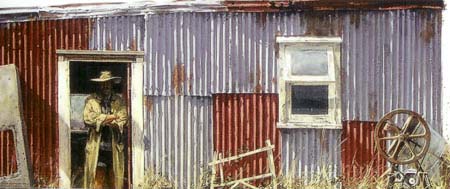 Prints of "The Tool Shed" by NZ artist Barry Ross Smith