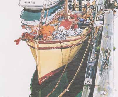 Fishing Boat Print by NZ Artist James Neumann