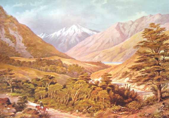 Craigieburn Valley by C.D. Barraud: New Zealand Fine Prints