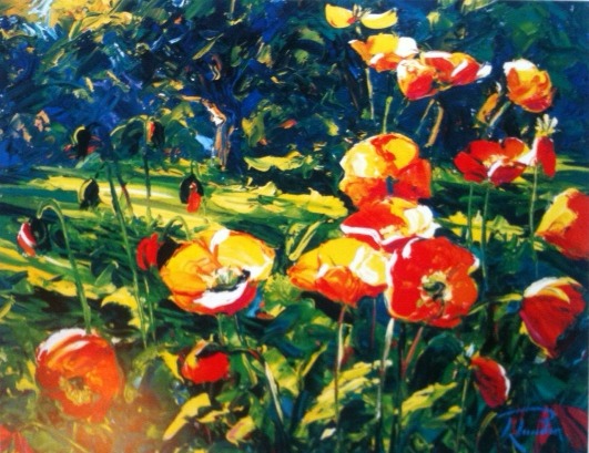 Summer Poppies by Richard Ponder: New Zealand Fine Prints