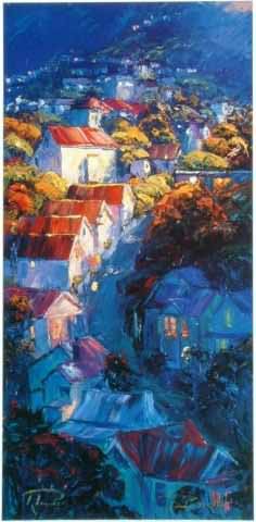 Ascot Street Wellington by Richard Ponder: New Zealand Fine Prints