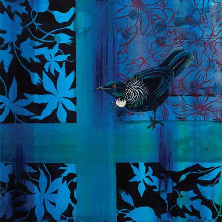 Tui 2 Canvas Art Print by Rae West: New Zealand Fine Prints