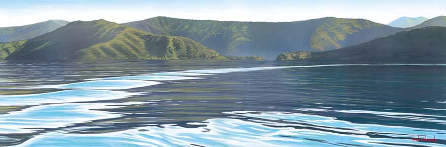 Early Morning Marlborough Sounds by Rick Edmonds: New Zealand Fine Prints