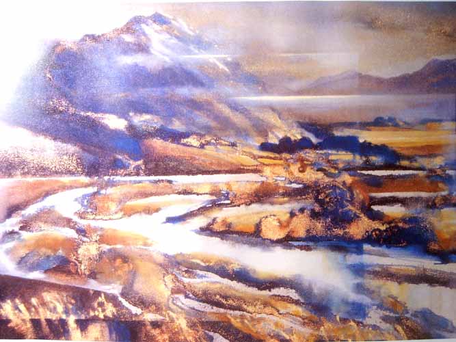 Rakaia River by Harold Coop: New Zealand Fine Prints