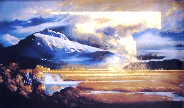 Light and Snow Eglinton Valley by Harold Coop: New Zealand Fine Prints