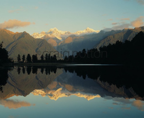 Craig Potton | Lake Matheson, Mt Tasman & Mt Cook