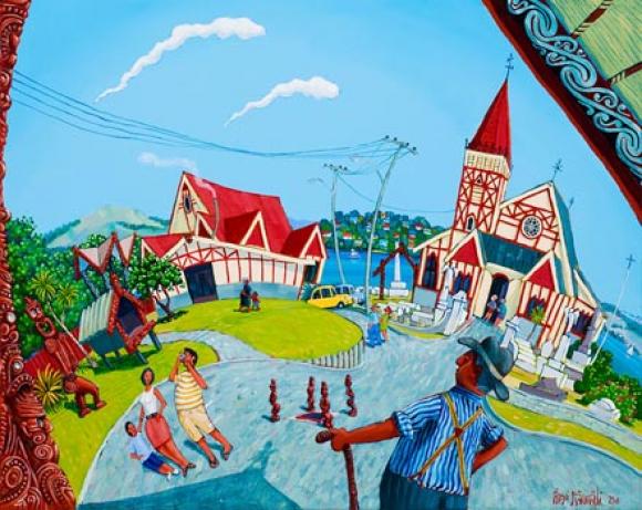 Ohinemutu Rotorua by Timo Rannali: New Zealand Fine Prints