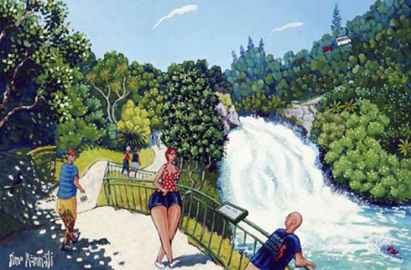 Huka Falls by Timo Rannali: New Zealand Fine Prints