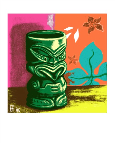 Tiki Burner | Limited Edition Print by Fane Flaws for Sale