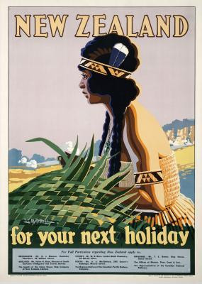 Vintage NZ Travel Poster | New Zealand For Your Next Holiday