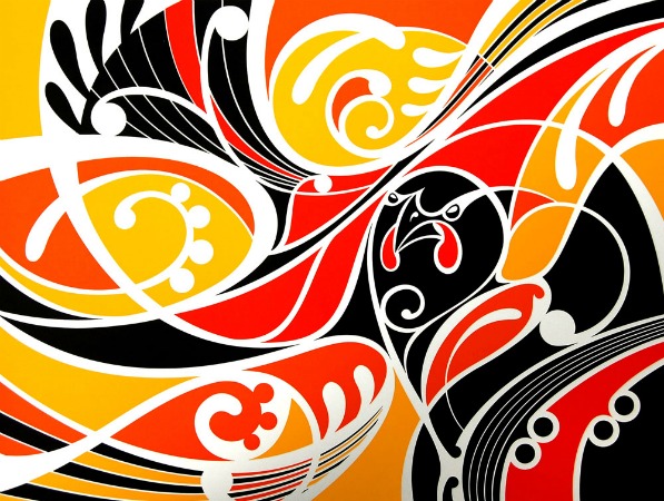 Ataahua Tieke (Gold) by Shane Hansen: New Zealand Fine Prints