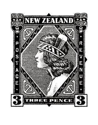 Historical NZ Stamp Print - Wahine: New Zealand Fine Prints